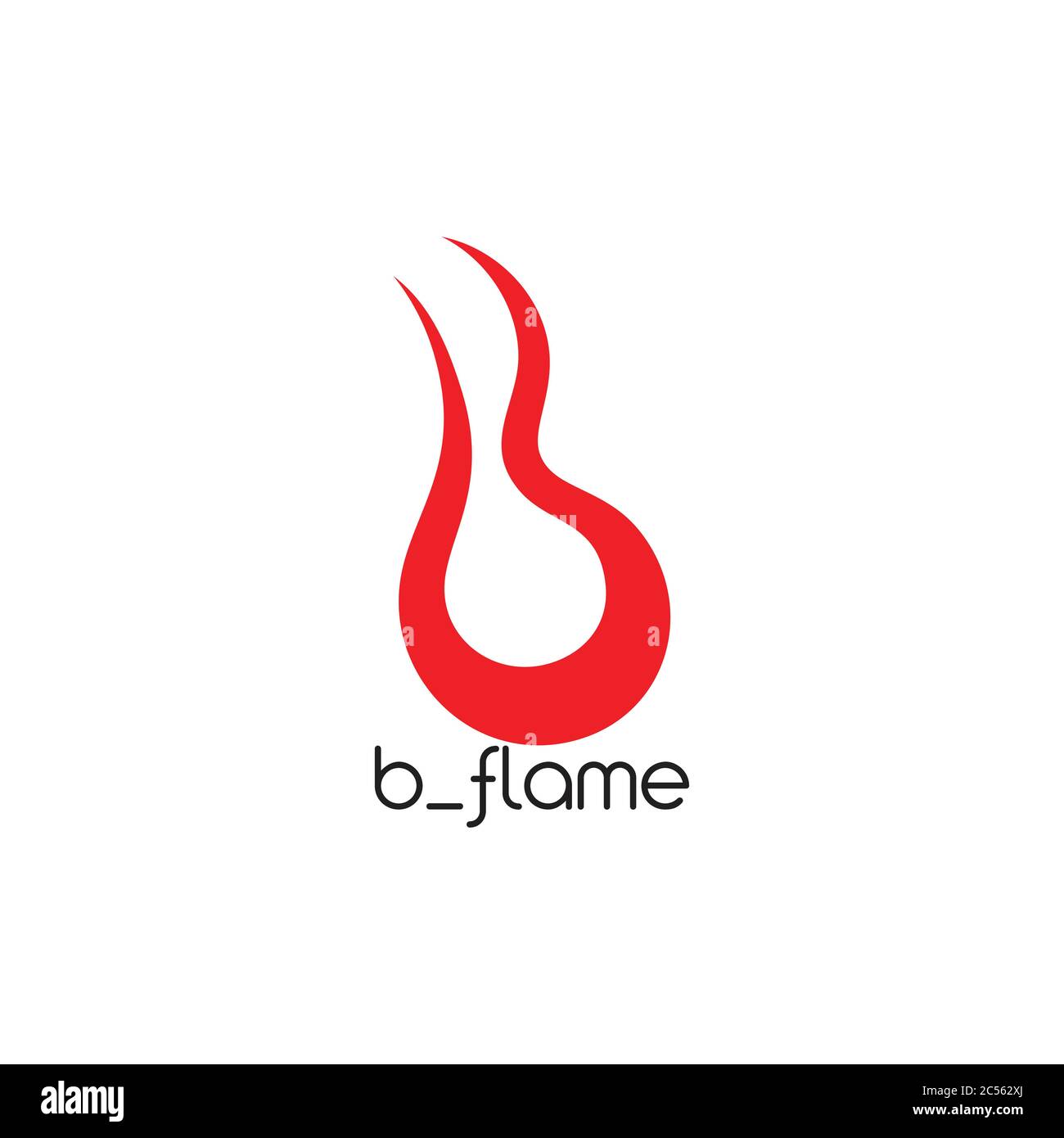 Letter b fire logo Stock Vector Images - Alamy
