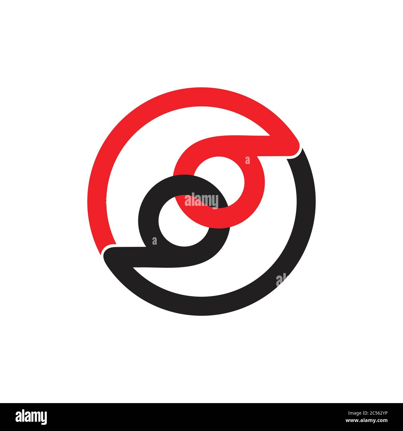 letter 69 link chain overlap logo vector Stock Vector Image & Art - Alamy