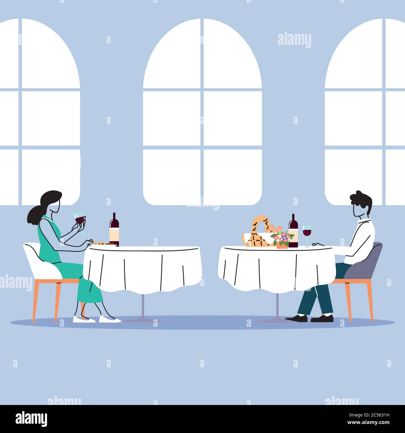 Together and apart Stock Vector Images - Alamy