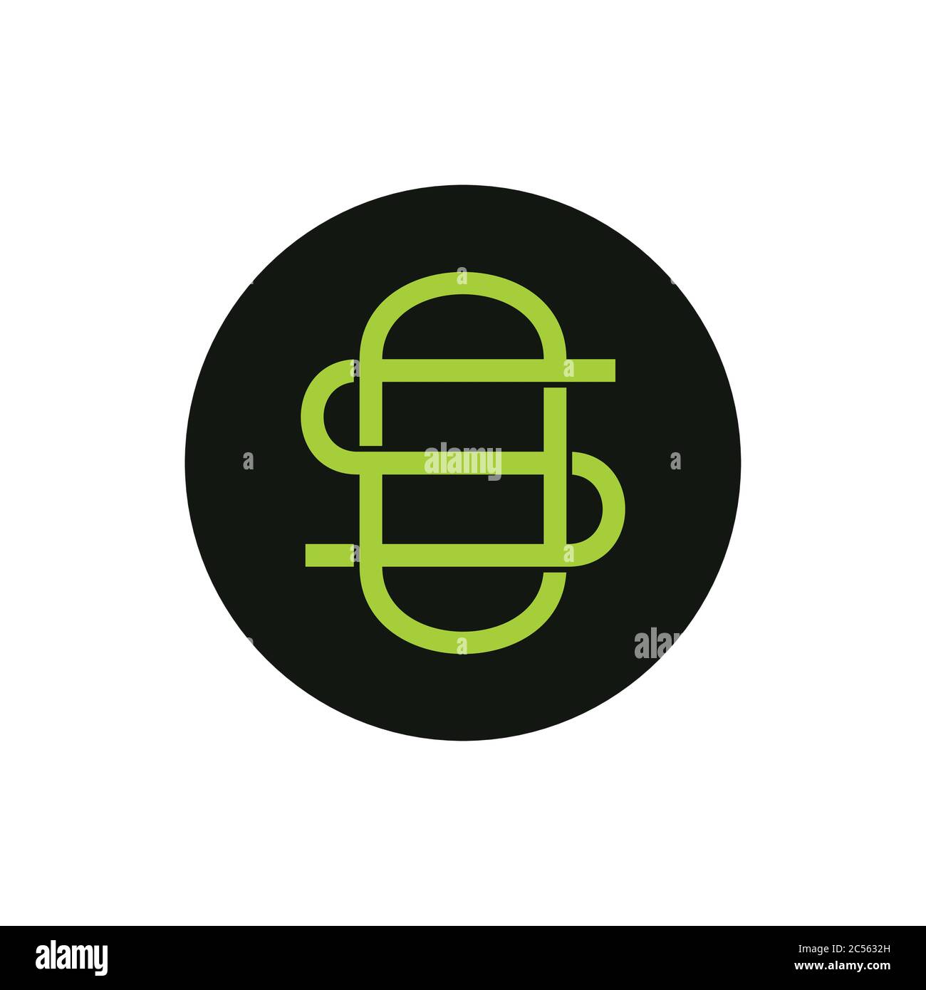 letters os linked line logo vector Stock Vector Image & Art - Alamy