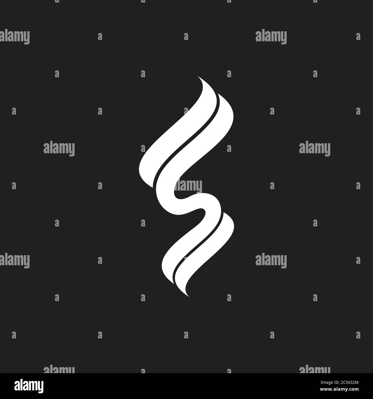 letter s movement ribbon curves logo vector Stock Vector Image & Art ...