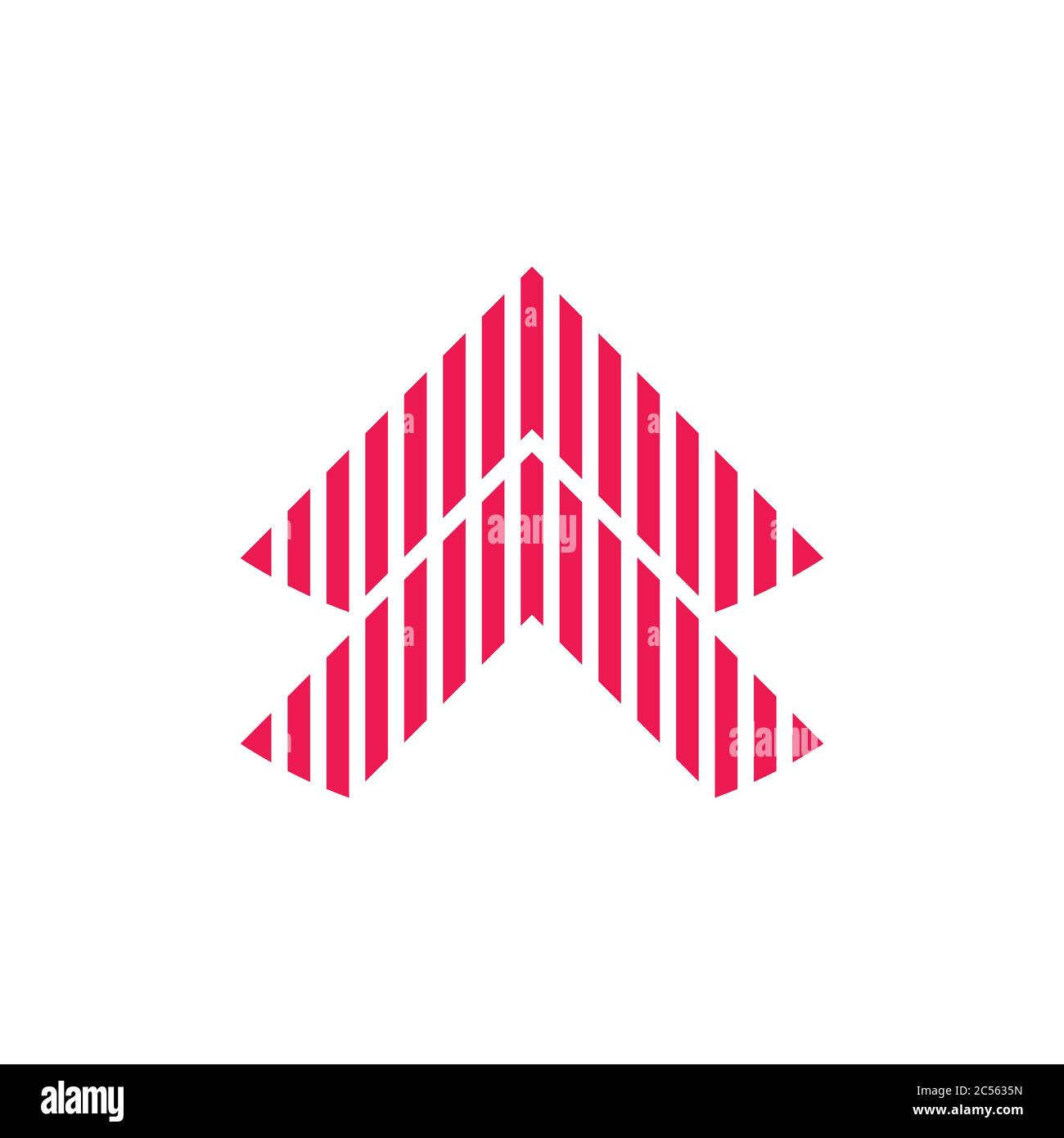 stripes arrow simple logo vector Stock Vector Image & Art - Alamy