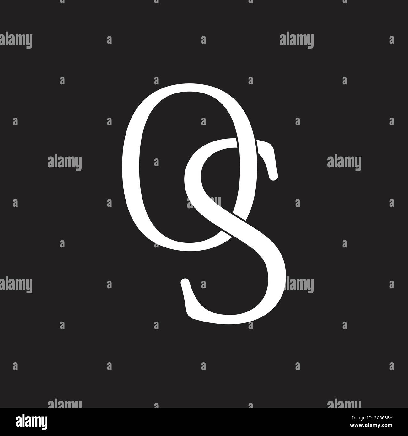 Os letters Stock Vector Images - Alamy