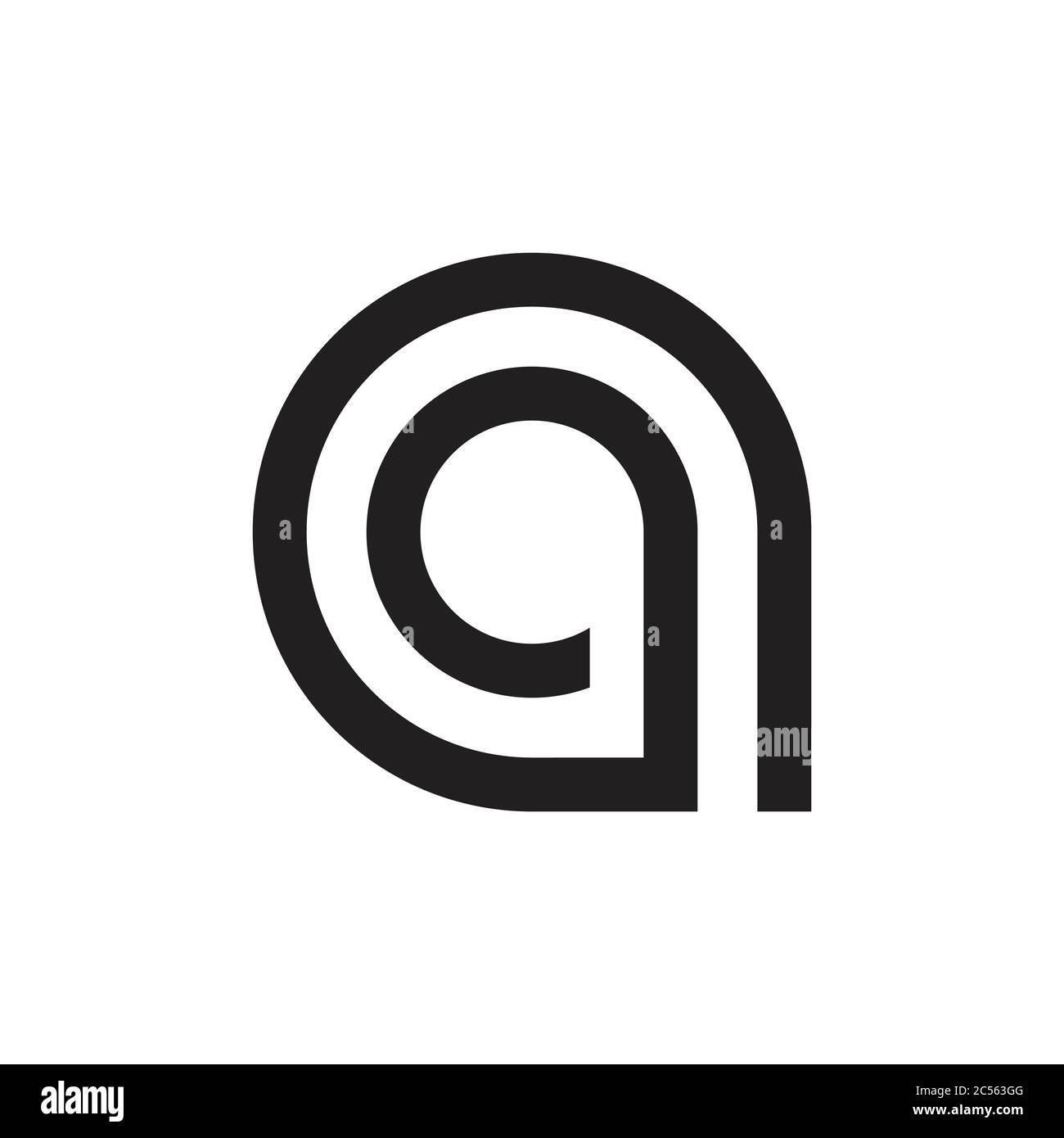letters a stripes geometric line logo vector Stock Vector Image & Art ...