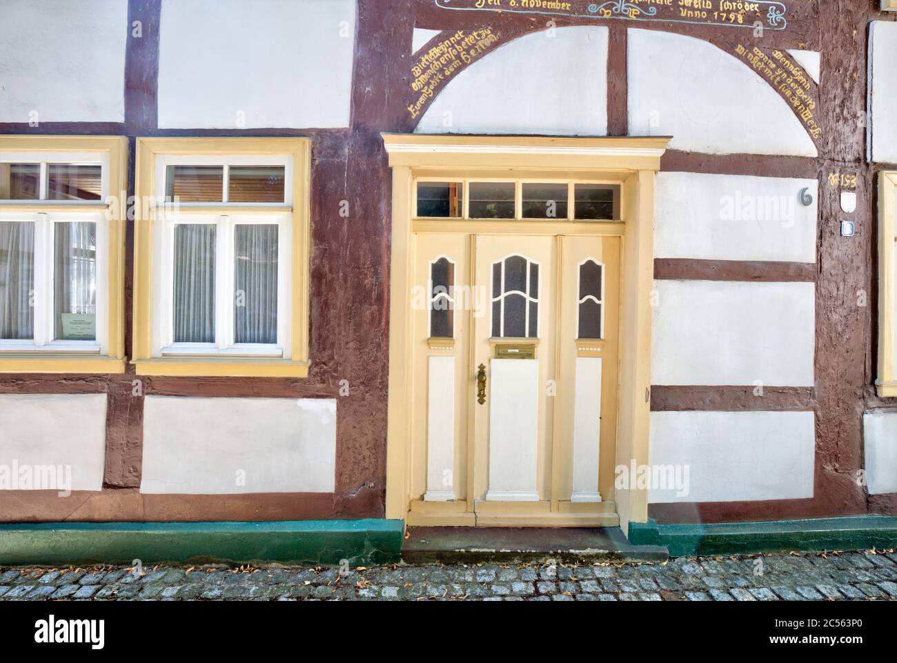 Front door, entrance, door, old town, house, House facade, Half ...