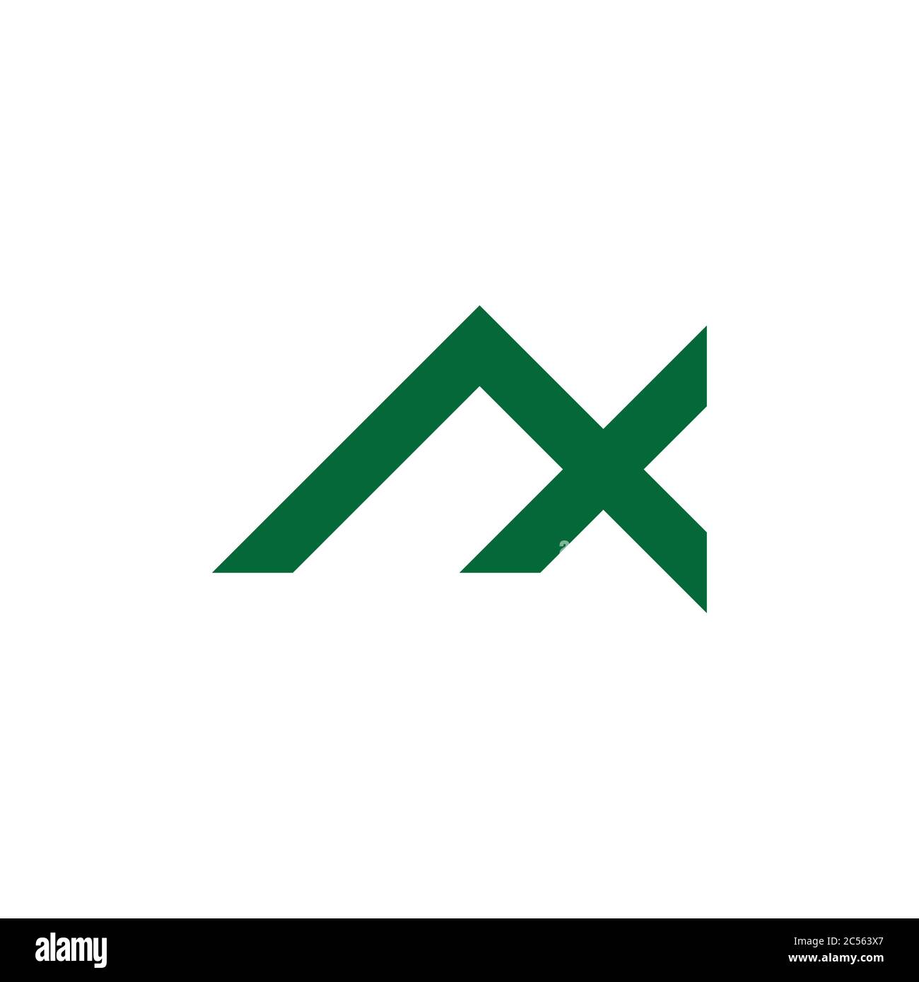 X mountain logo hi-res stock photography and images - Alamy
