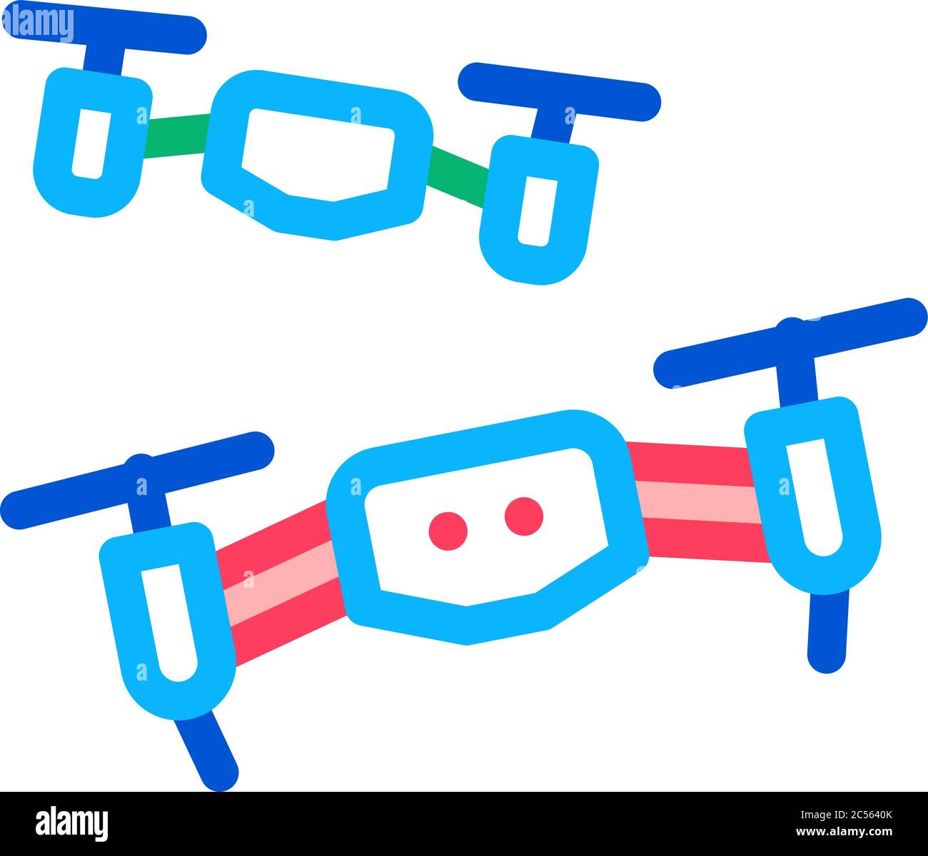 drone racing icon vector outline illustration Stock Vector Image & Art ...