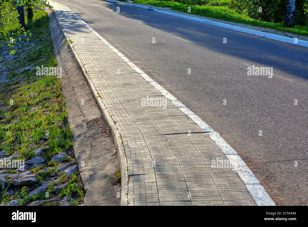 Pavement and Asphalt Road . Pedestrian Path and Transport Way Stock ...
