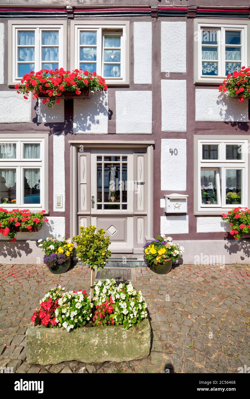 Front door, entrance, door, old town, house, House facade, Half ...