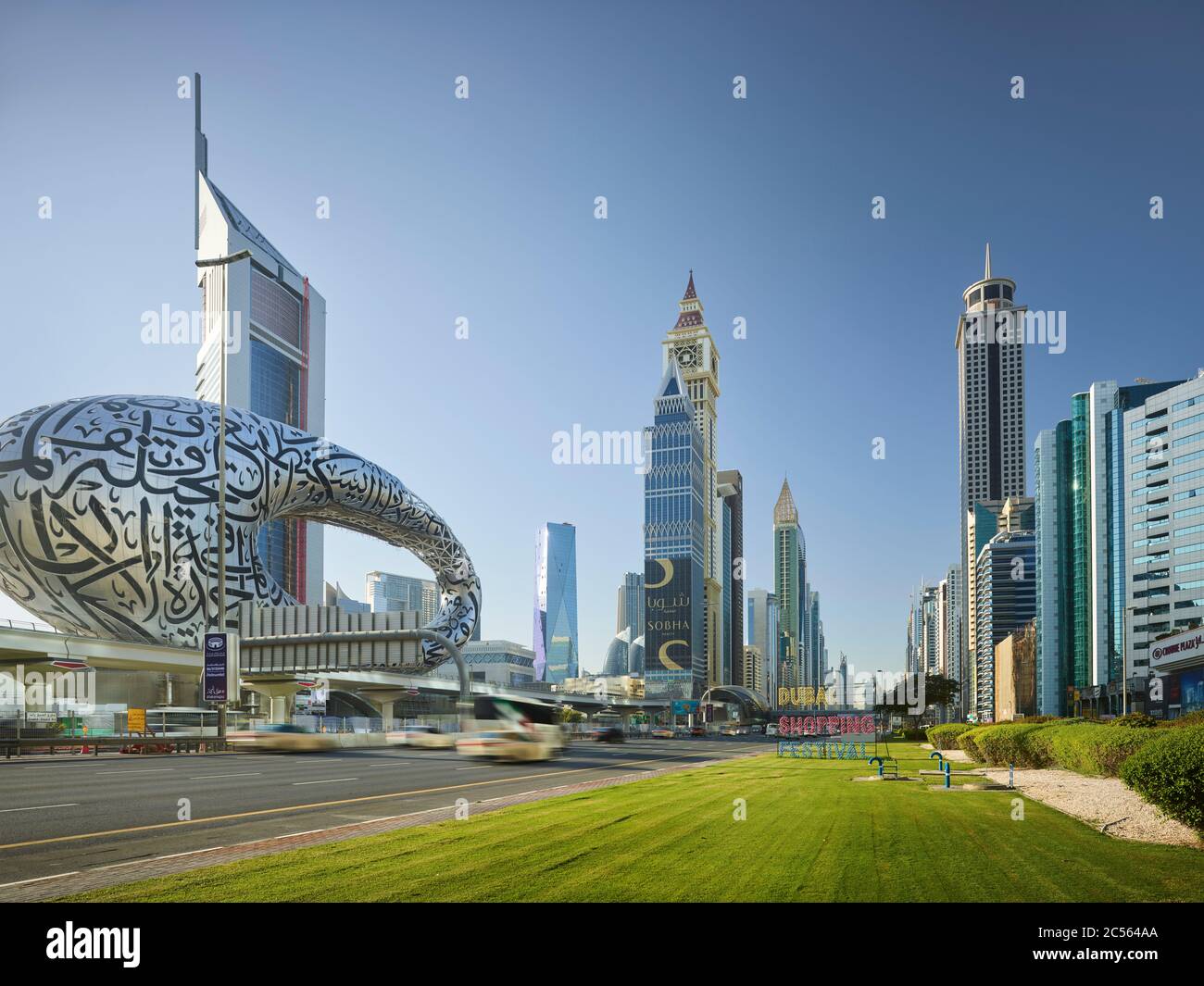 Sheikh Zayed Road, Emirates Towers, Al Yaqoub Tower, Dubai, United Arab ...