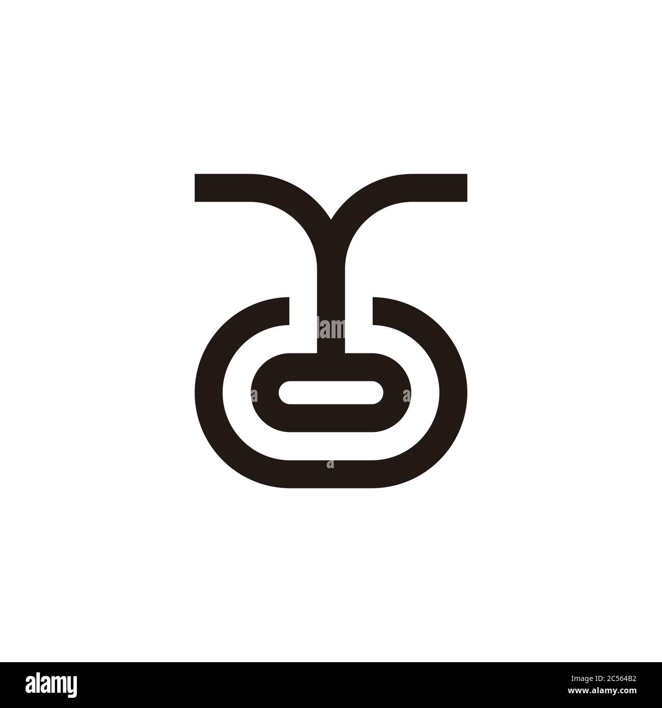 abstract letter y simple geometric line symbol vector Stock Vector ...