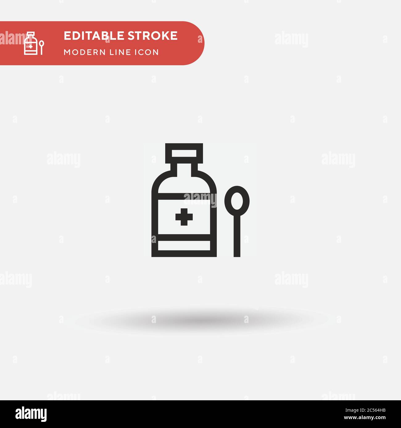 Syrup Simple vector icon. Illustration symbol design template for web ...