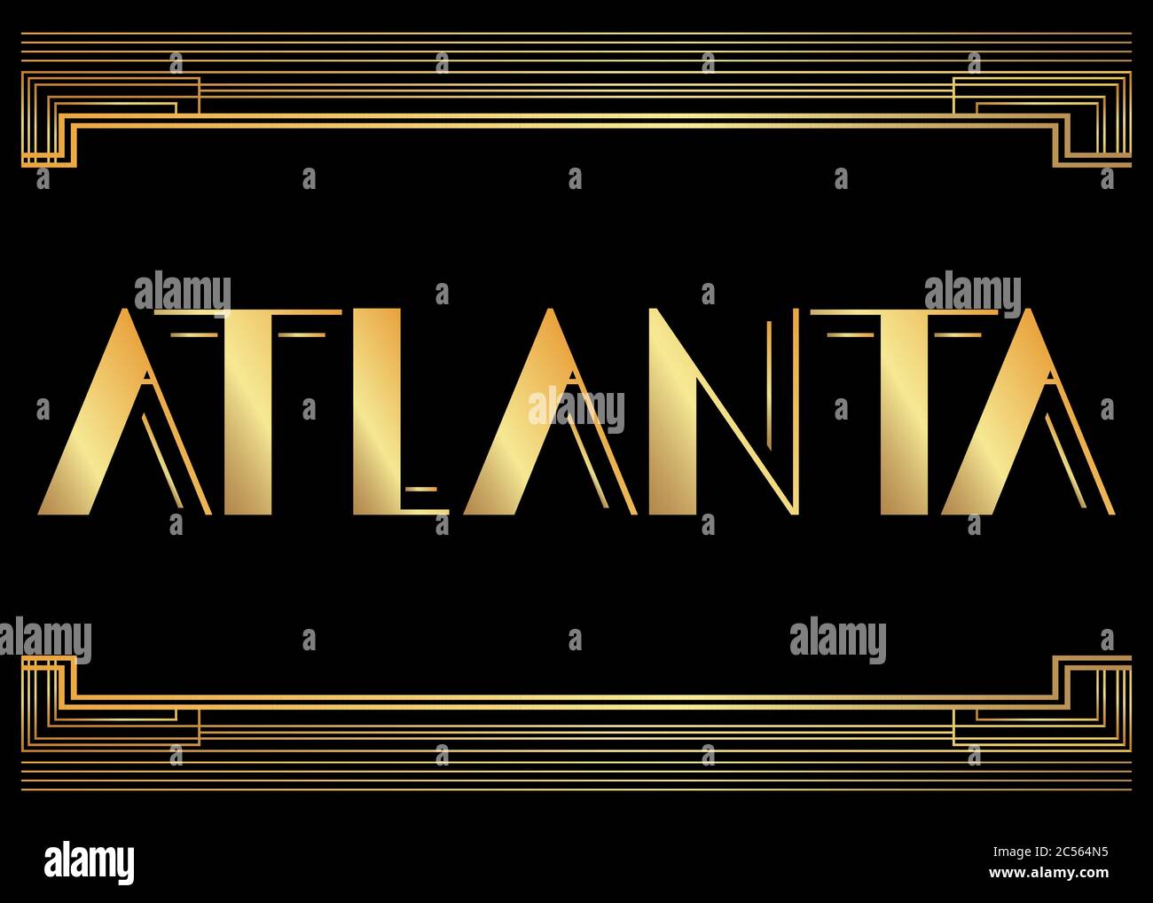 Art deco america Stock Vector Images - Alamy