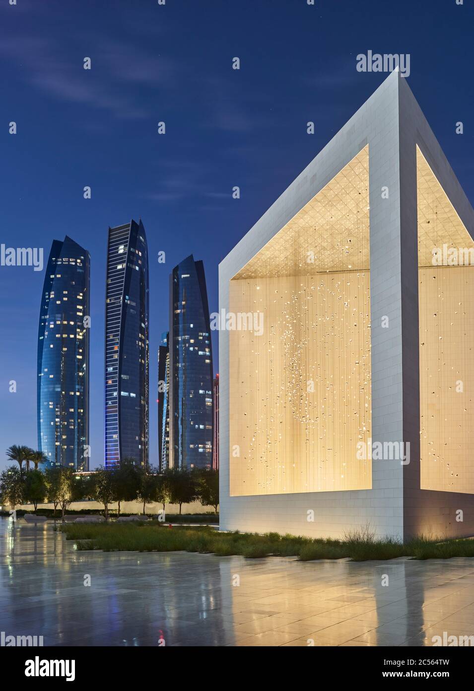 Sheikh Zayed Founder's Memorial, Etihad Towers, Abu Dhabi, United Arab ...