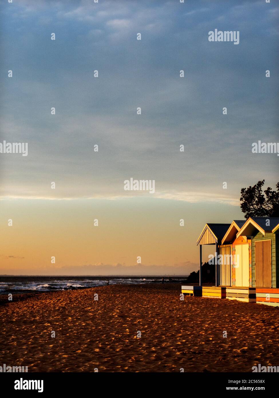 Sunset at Mount Eliza Beach Stock Photo - Alamy