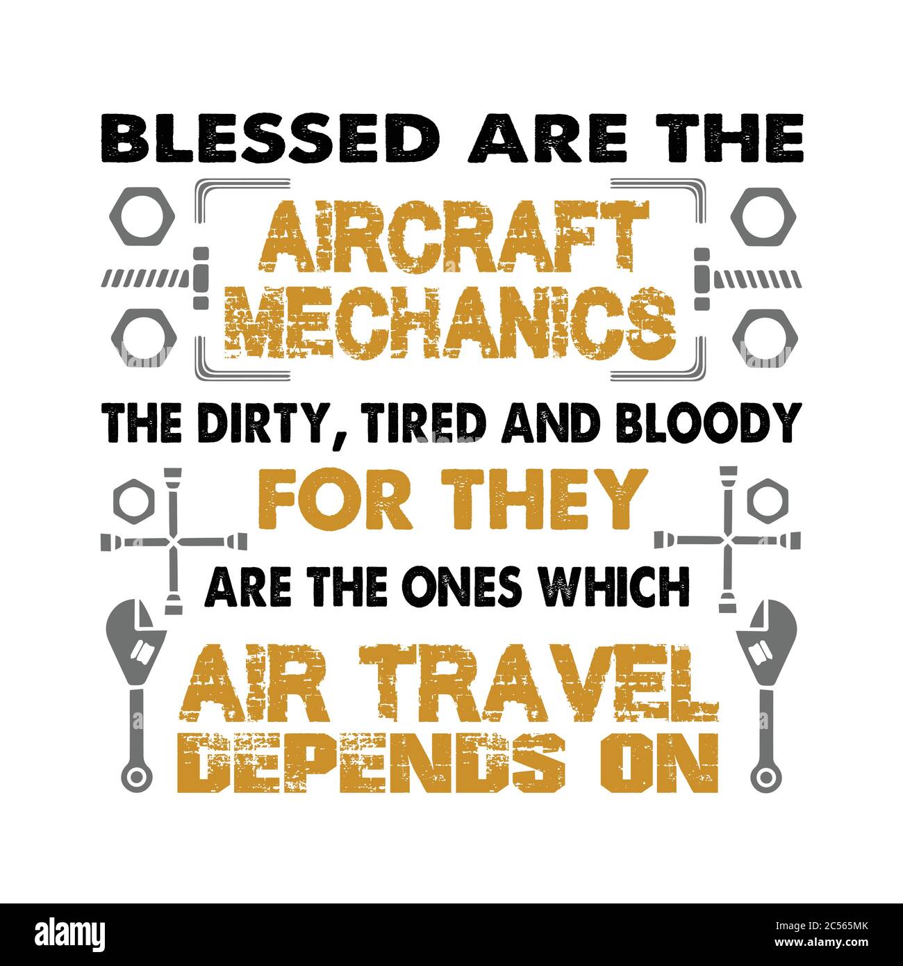 Mechanic Quote and Saying good for print. Blessed are the aircraft ...