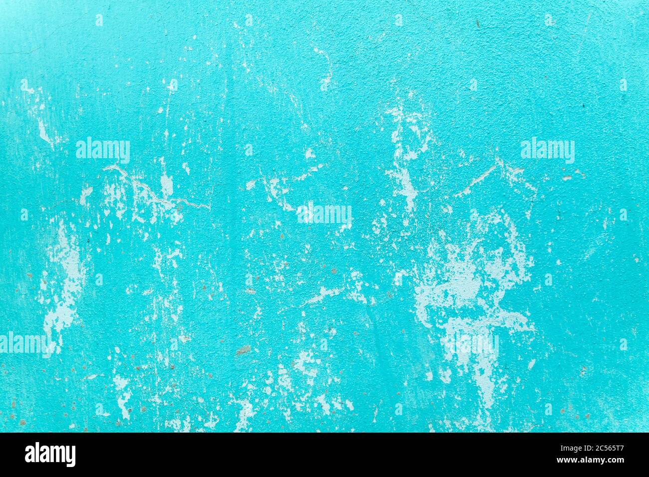 Damaged turquoise wall texture for a background Stock Photo - Alamy