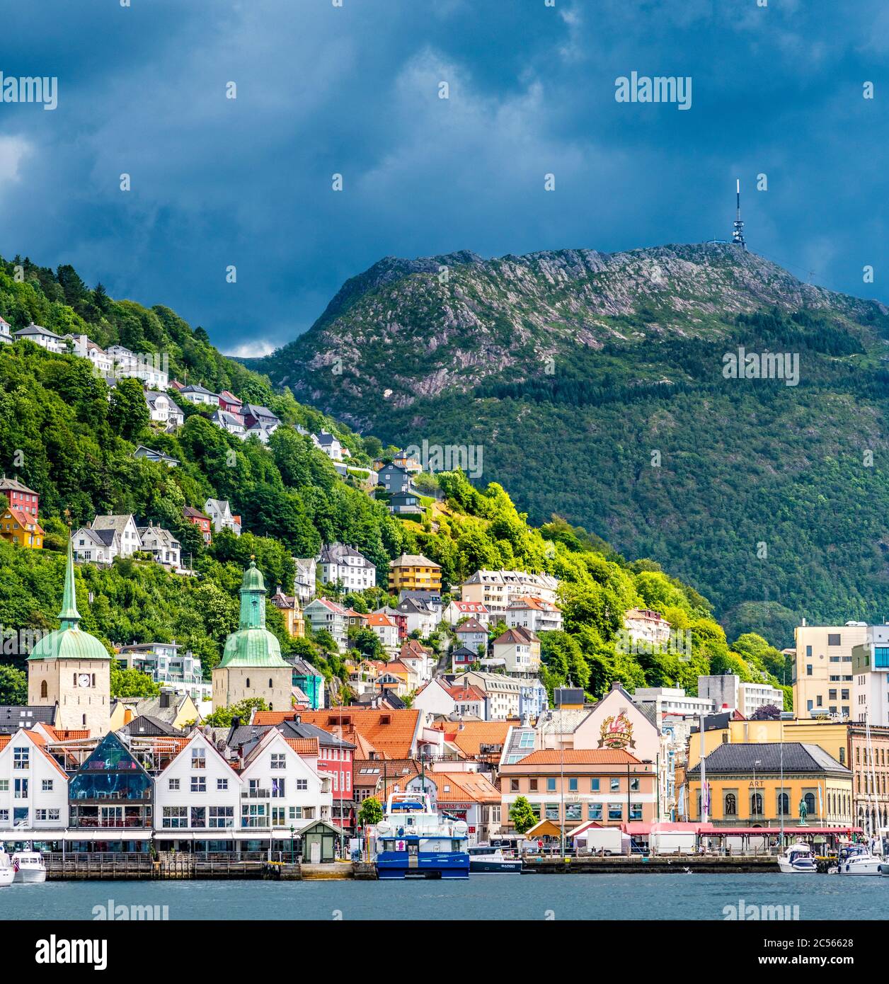 Bergen, the largest city on the Norwegian west coast Stock Photo - Alamy