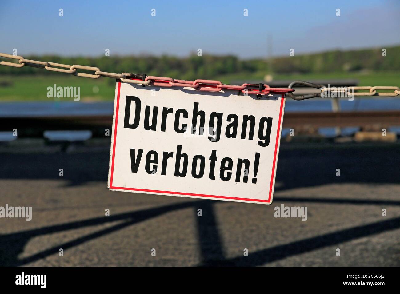 Passage sign prohibited Stock Photo - Alamy