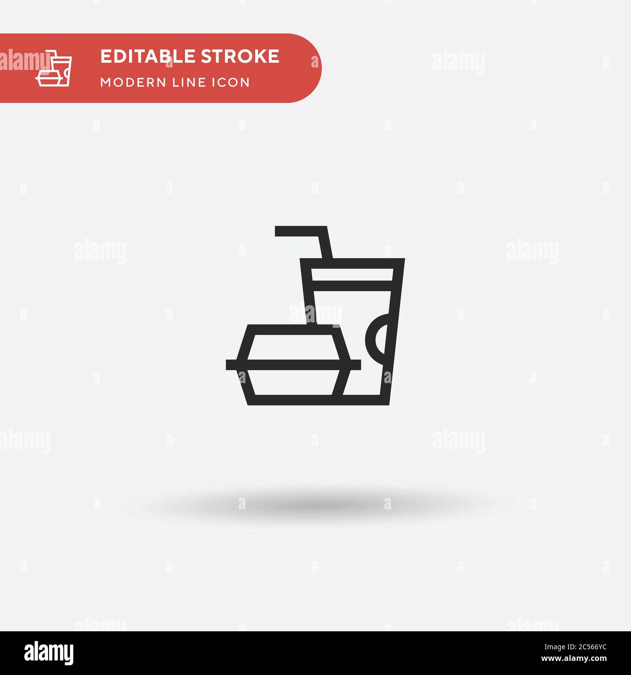 Burger Simple vector icon. Illustration symbol design template for web ...