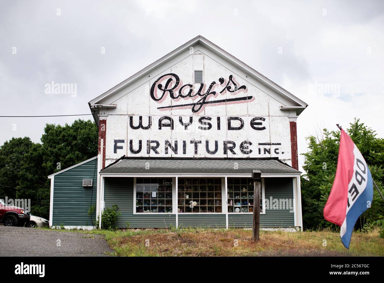 Wayside Antiques in the old Ray's Wayside Furniture building on a ...