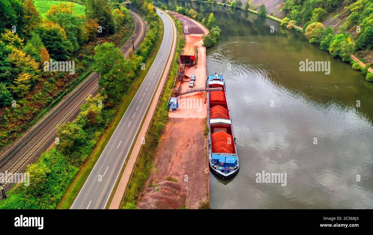 Ship loading gravel one hi-res stock photography and images - Alamy