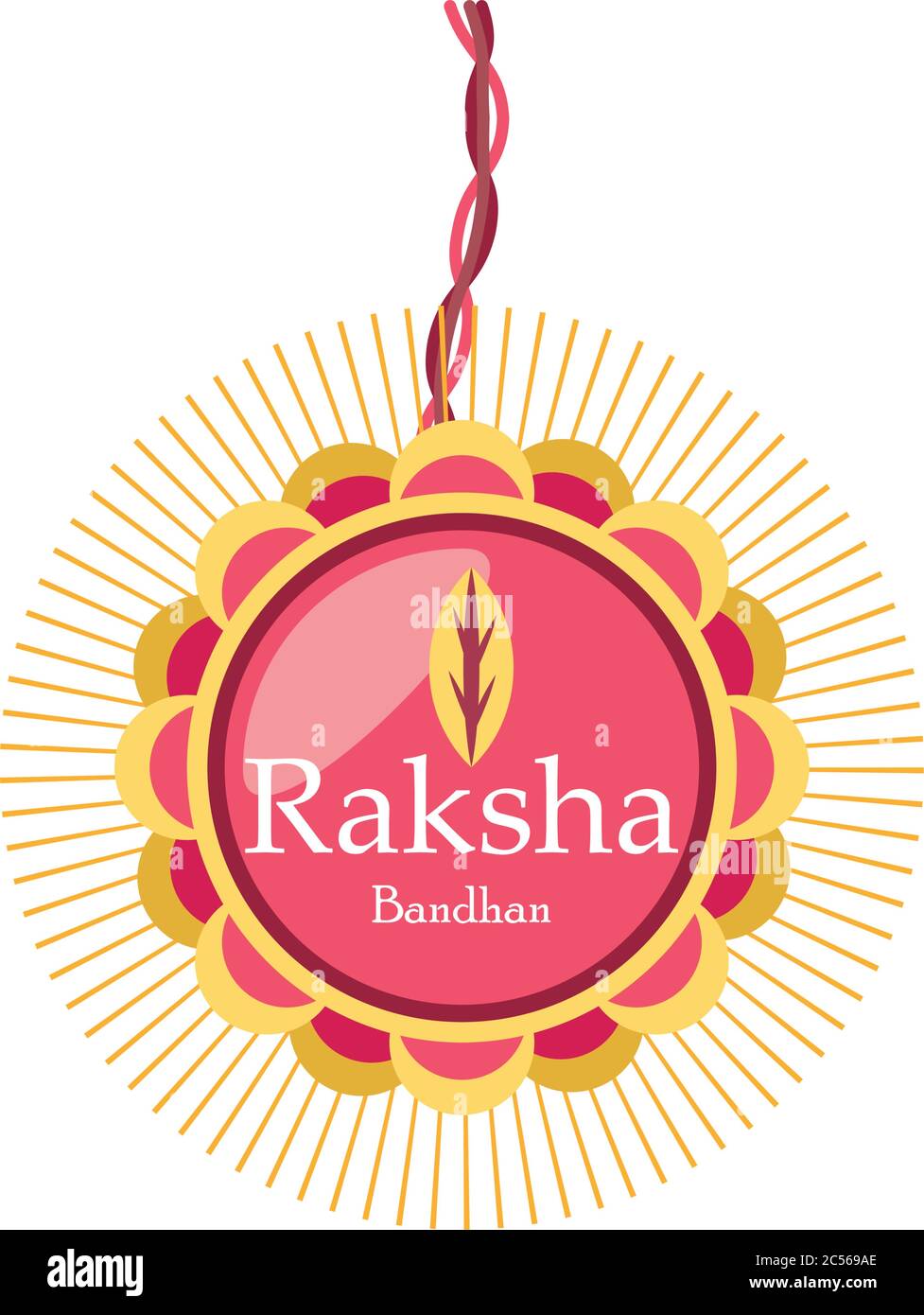 Raksha bandhan pink flower wristband detailed style icon design, Indian ...