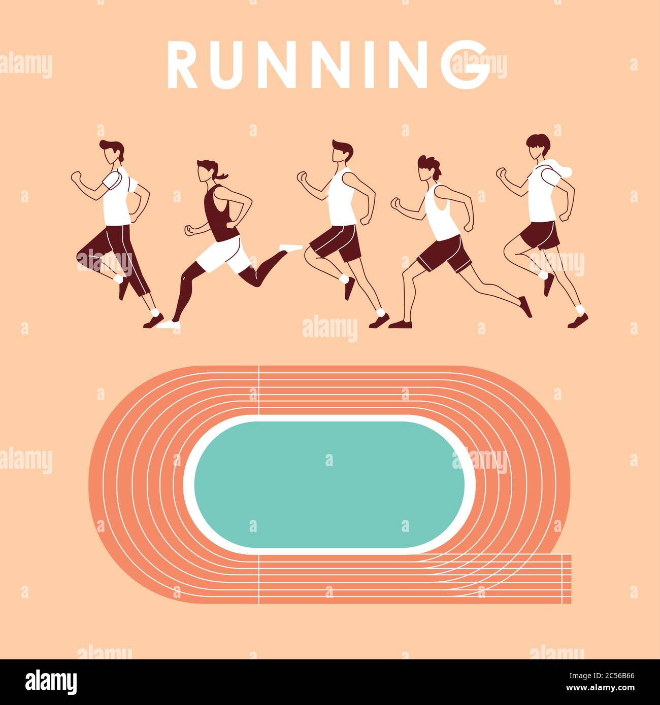 men avatars running and track design, Marathon athlete training and ...