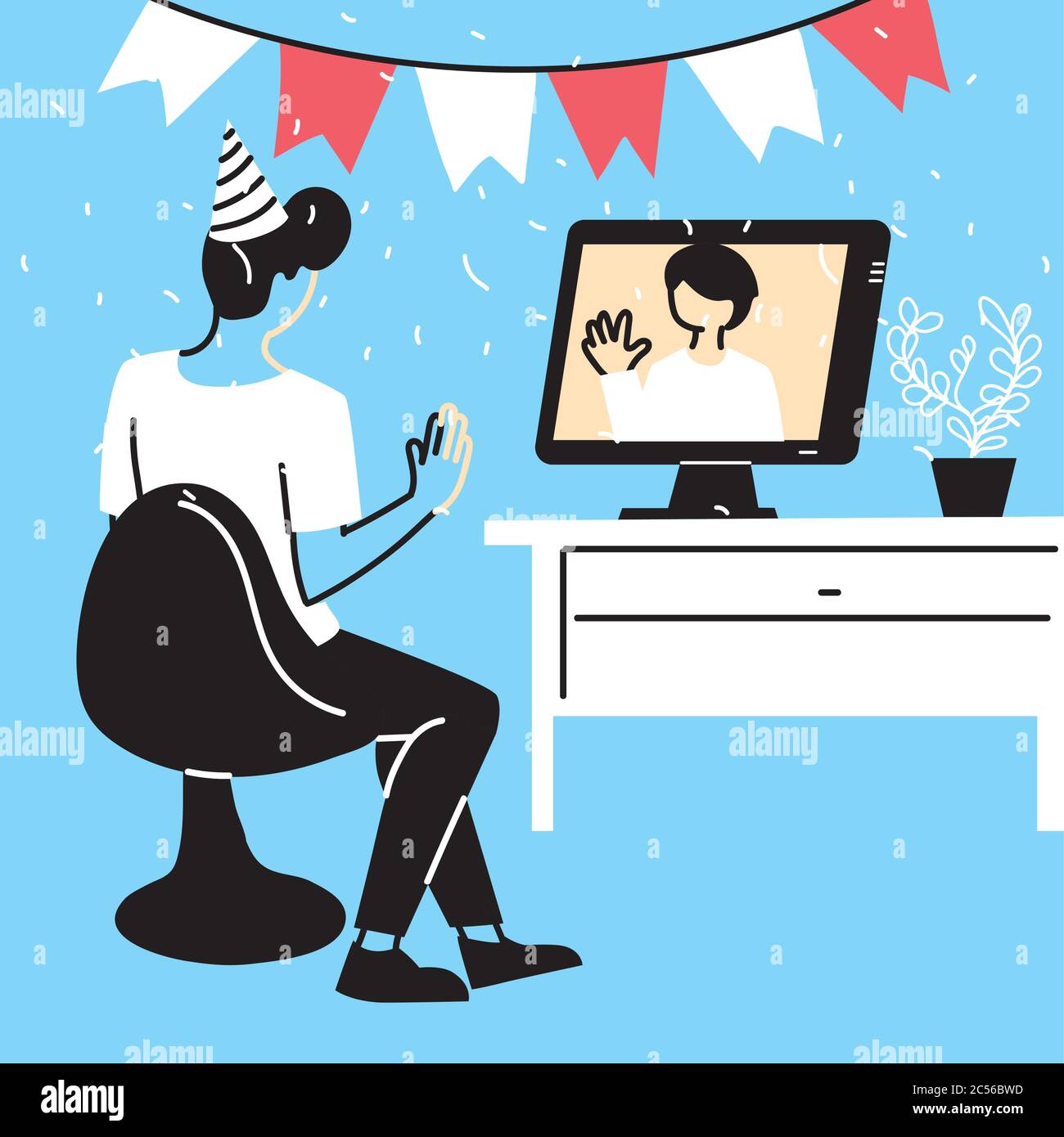 Hat medium Stock Vector Images - Alamy