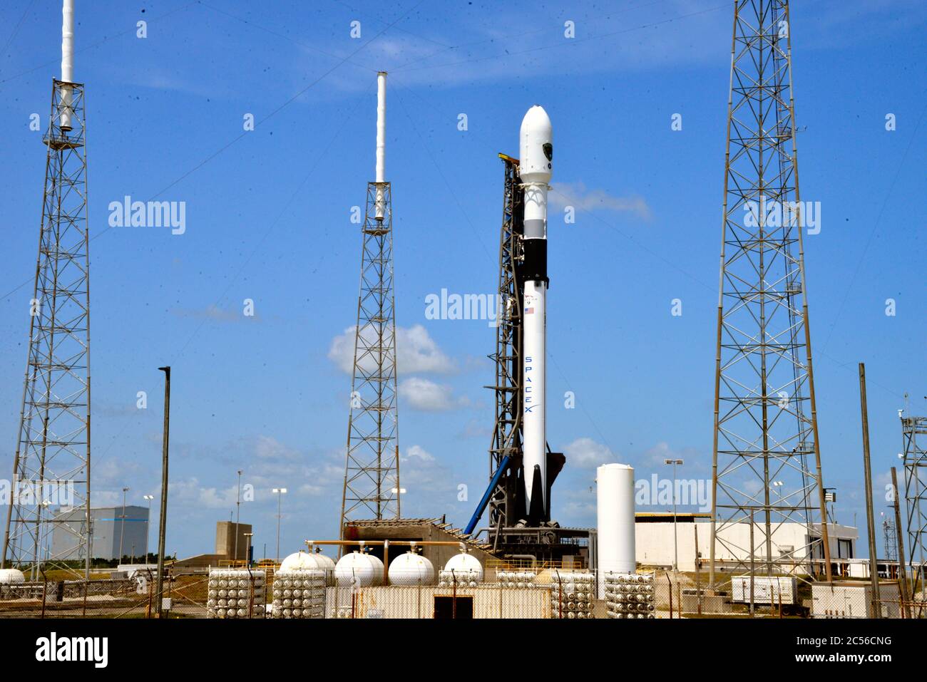 Cape Canaveral Air Force Station. Florida. USA. June 30, 2020. SpaceX ...