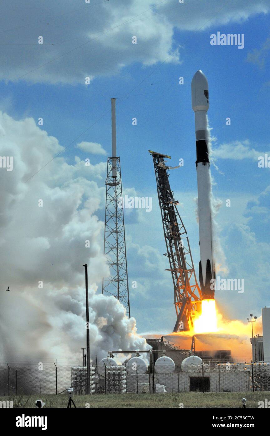 Cape Canaveral Air Force Station. Florida. USA. June 30, 2020. SpaceX ...