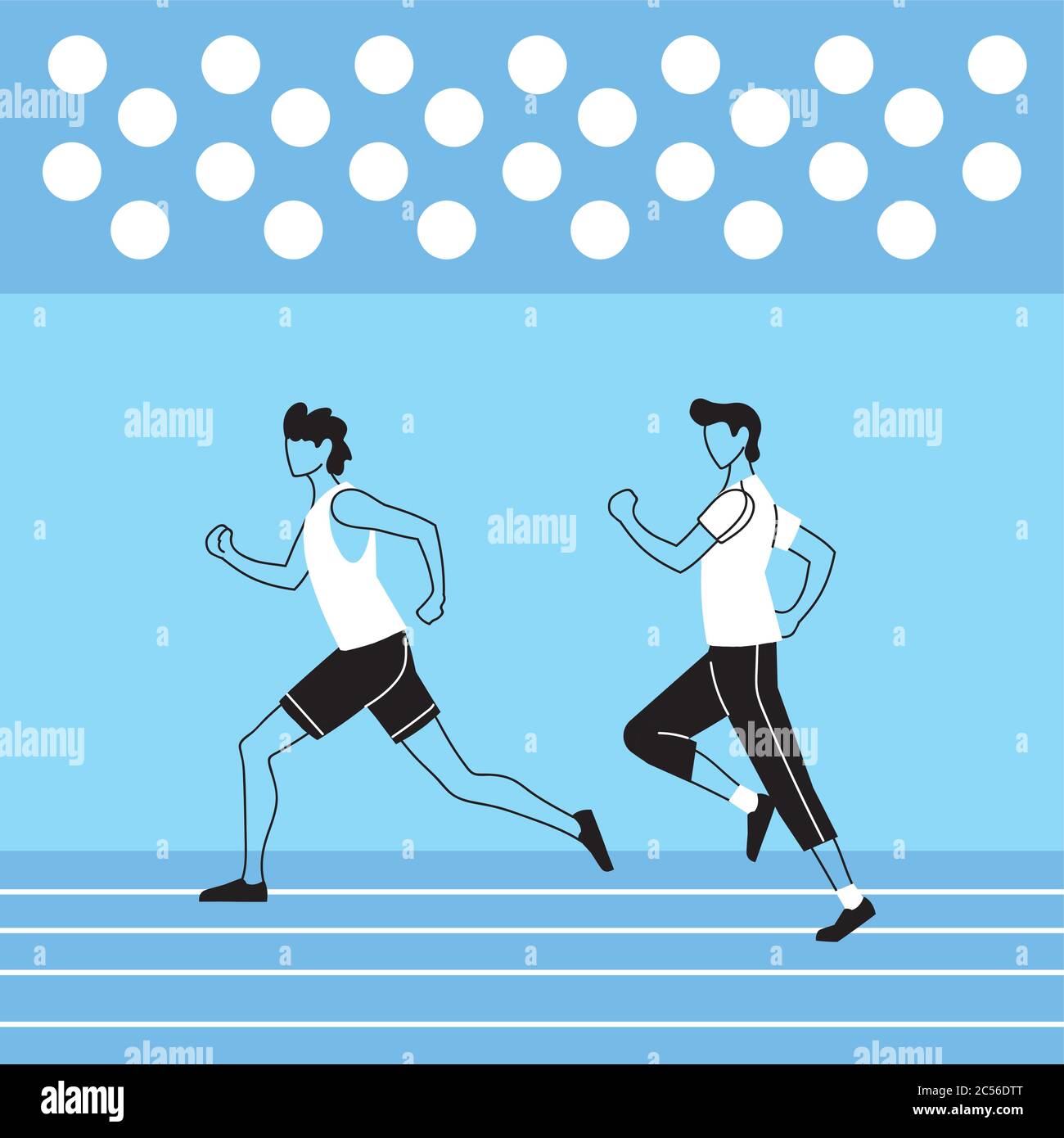 men avatars running design, Marathon athlete training and fitness theme ...