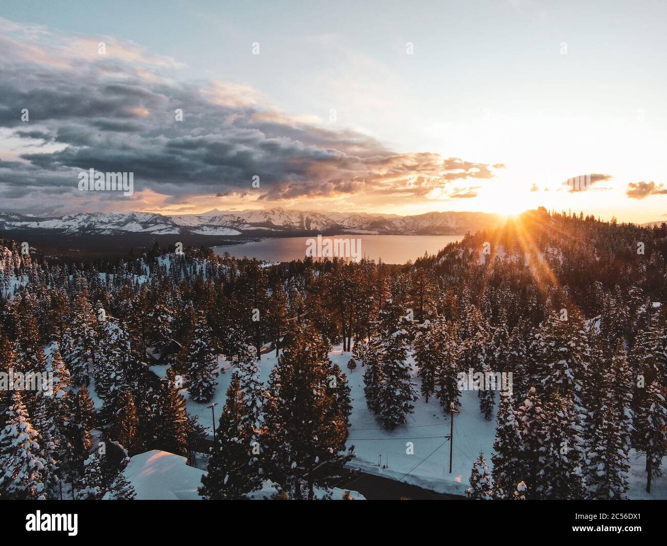 Winter lake tahoe landscapes hi-res stock photography and images - Alamy