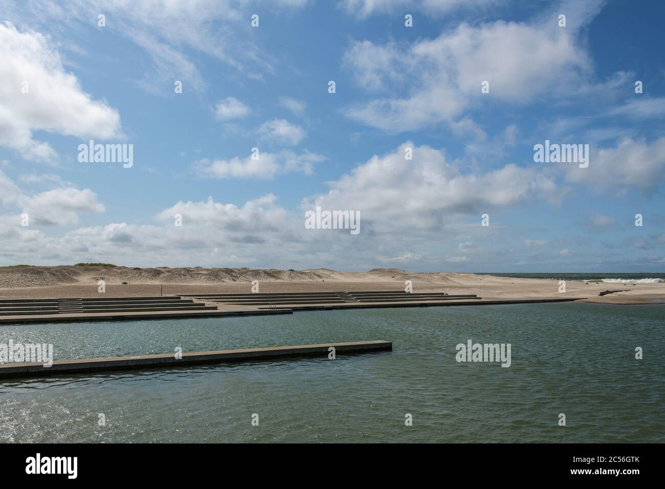 Nature sea swimming pool, Vorupor, Nationalpark Thy, Thisted, North Sea ...