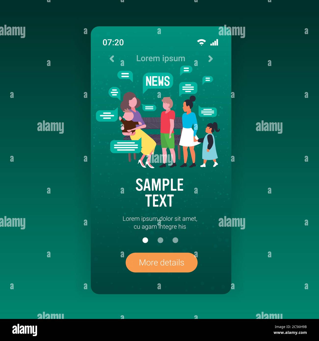 Talking to children about the news Stock Vector Images - Alamy