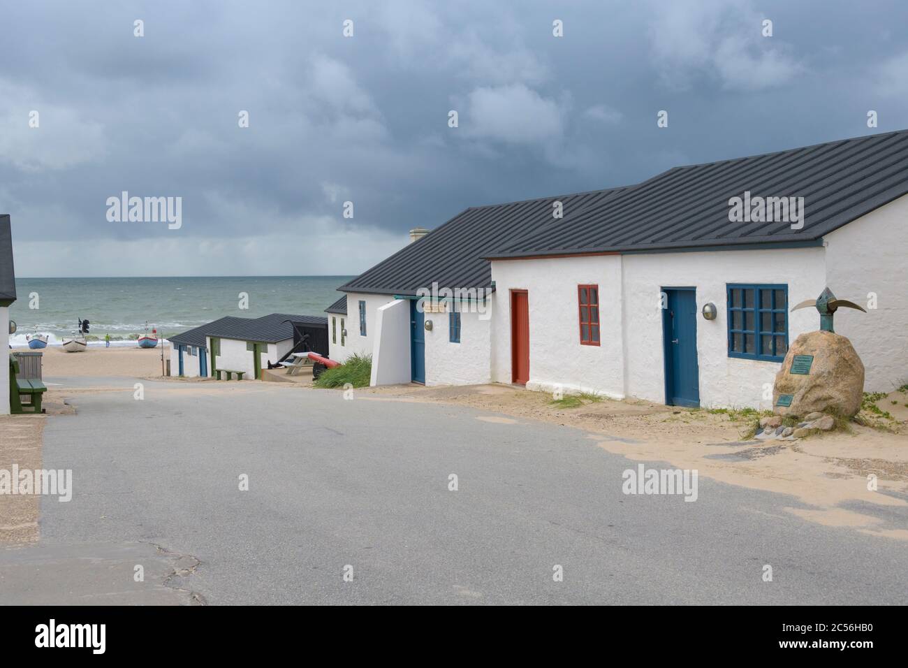 Historical port, Stenbjerg, Snedsted, Nationalpark Thy, North Sea ...