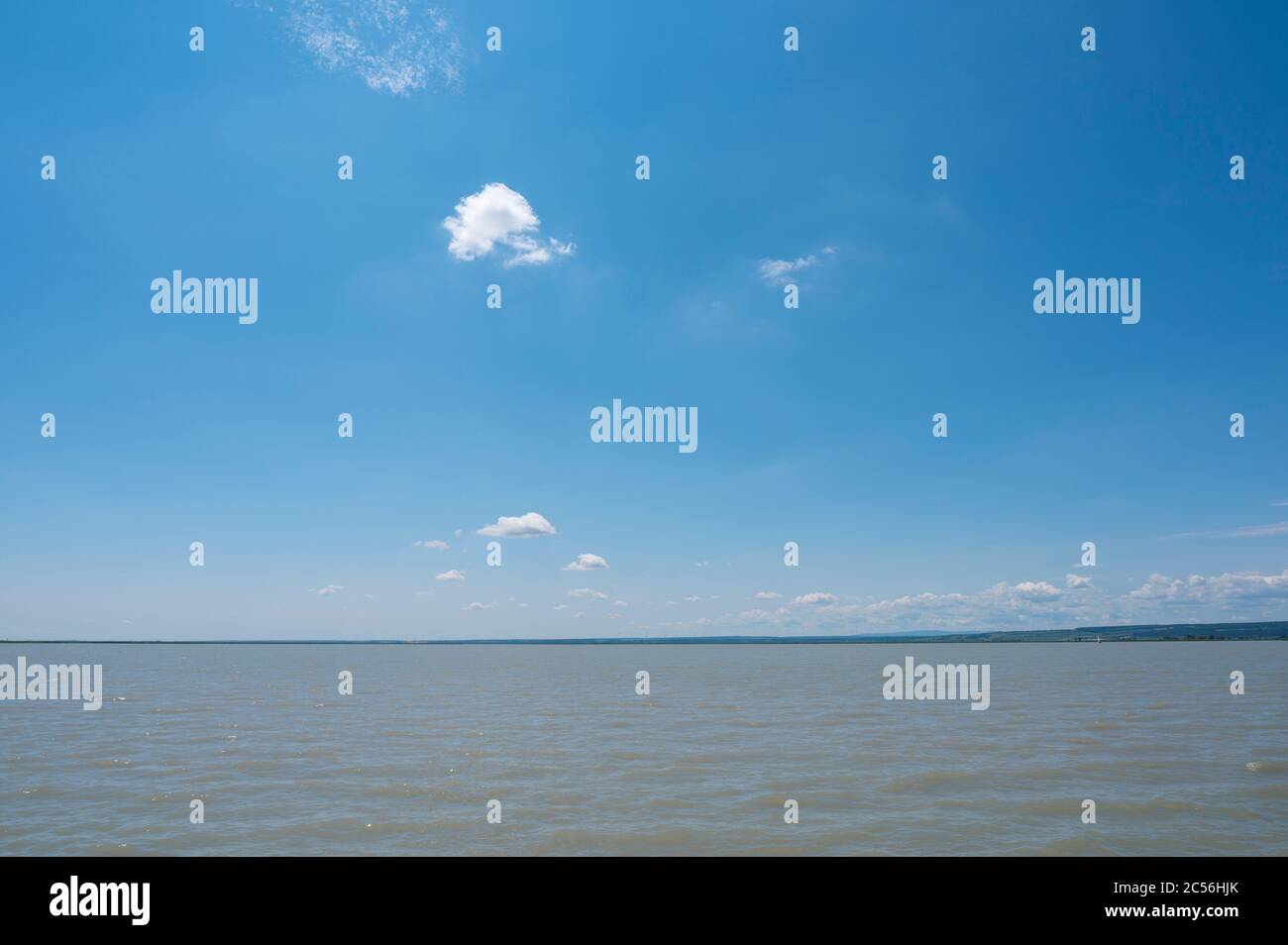 Lake neusiedlersee in summer, Mörbisch am See, Burgenland, Austria ...
