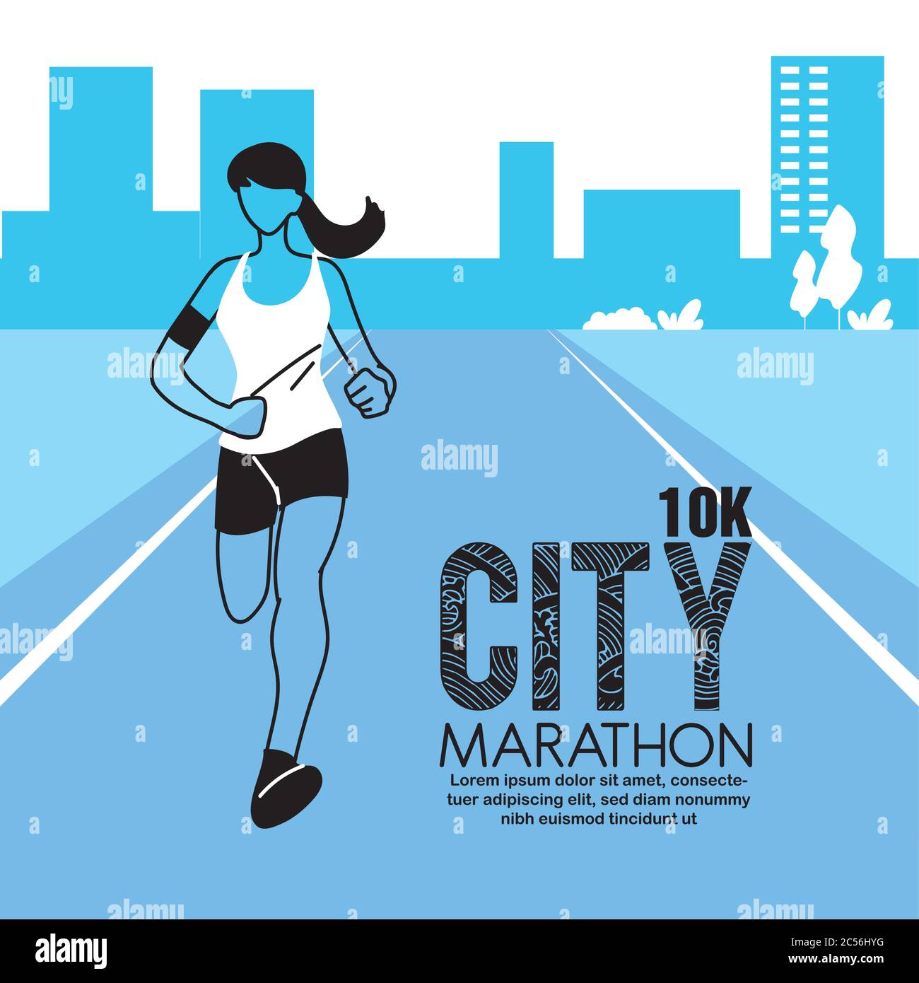 10k race Stock Vector Images - Alamy