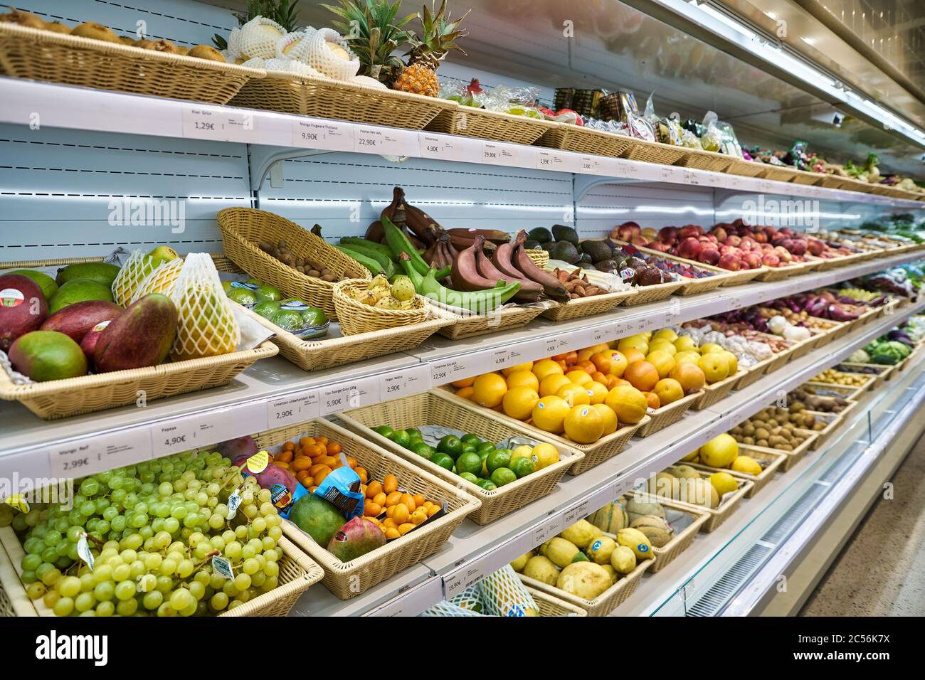 BERLIN, GERMANY - CIRCA SEPTEMBER, 2019: fruits and vegetables on ...