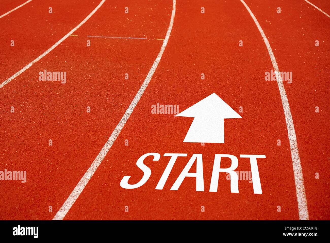 Start line on running court represents the beginning of a journey to ...