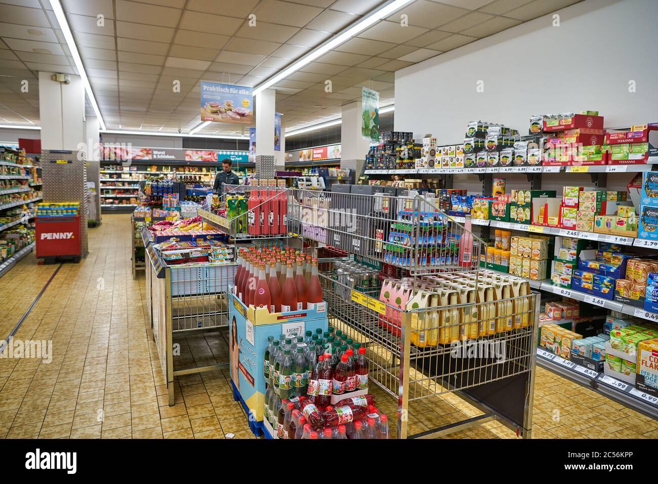 BERLIN, GERMANY - CIRCA SEPTEMBER, 2019: interior shot of Penny ...