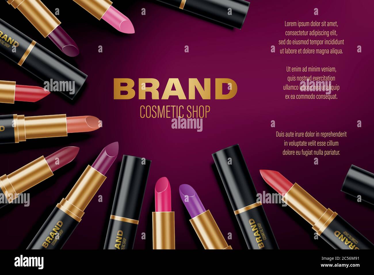 Lipsticks Stock Vector Images - Alamy