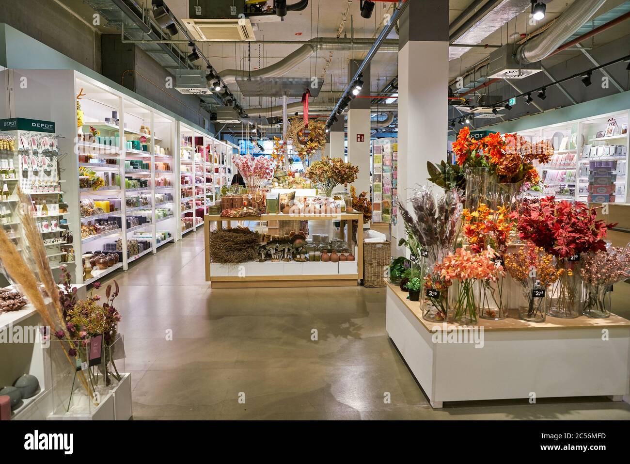 BERLIN, GERMANY - CIRCA SEPTEMBER, 2019: interior shot of Depot store ...