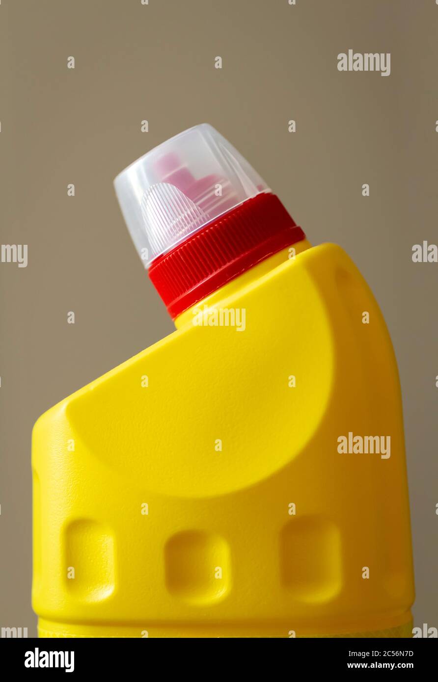 Close-up of a disinfectant in a plastic bottle Stock Photo - Alamy
