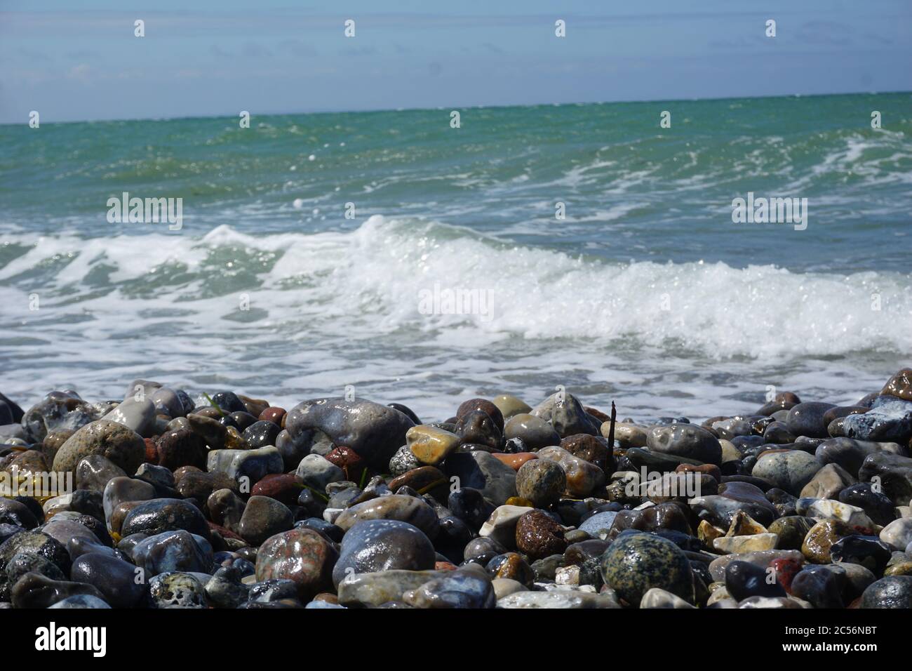 Beautiful black sea pebbles hi-res stock photography and images - Alamy