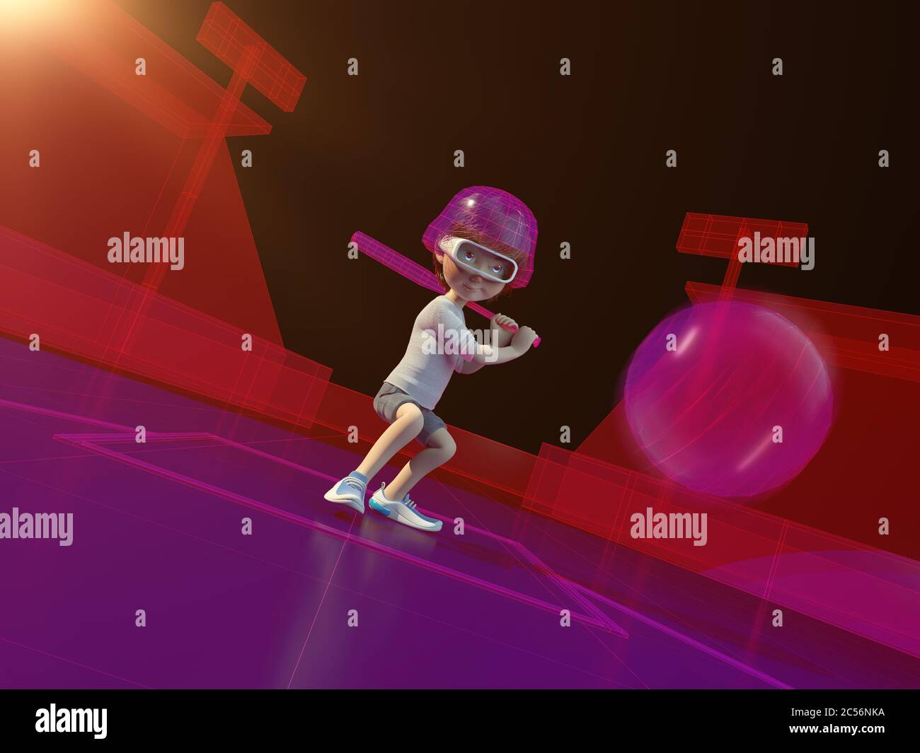 Baseball simulation hi-res stock photography and images - Alamy