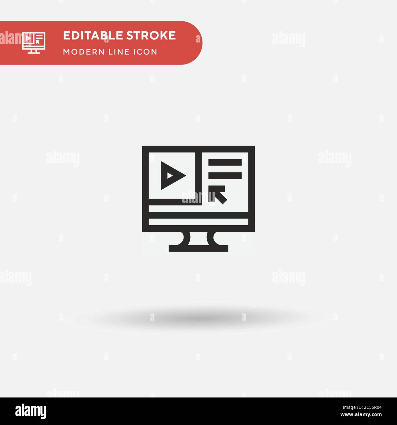 Online Training Simple vector icon. Illustration symbol design template ...