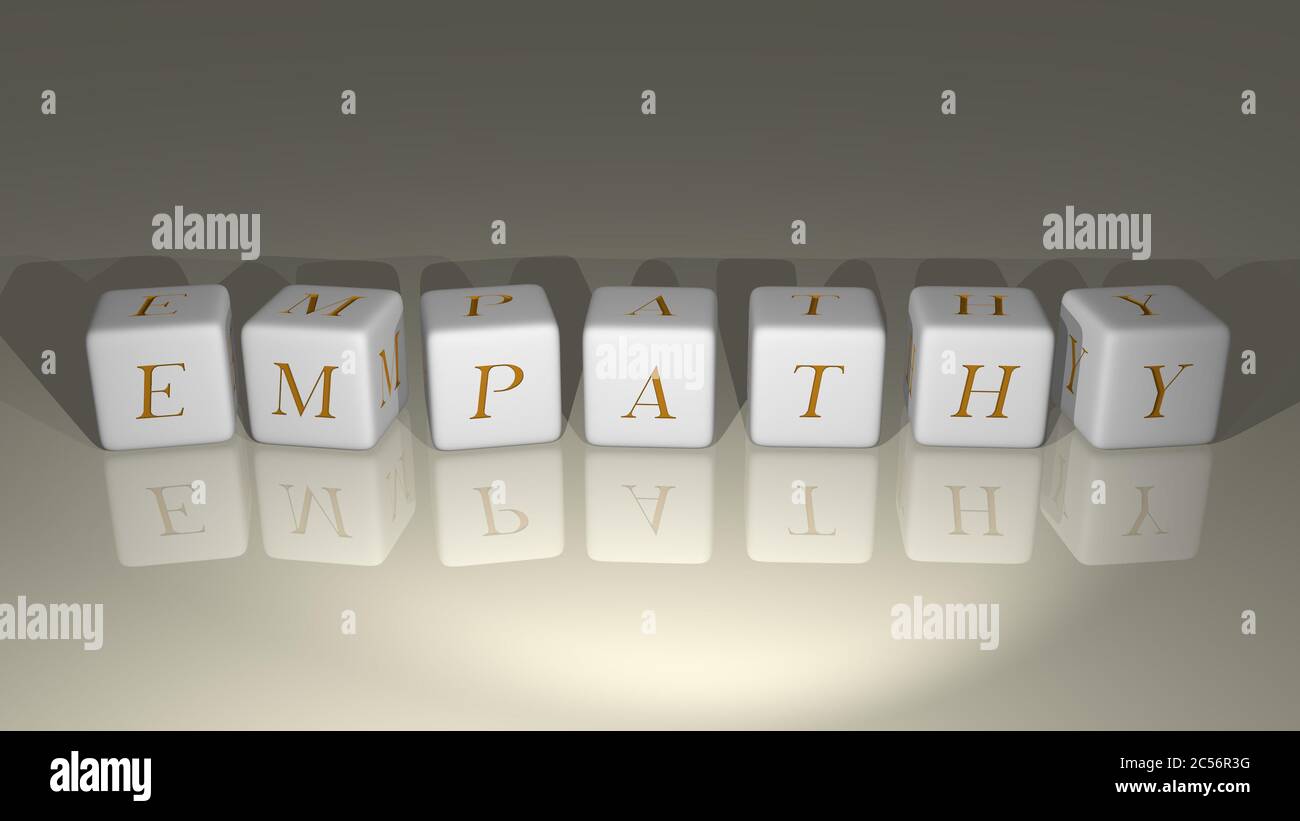 Empathy built by dice letters and color crossing for the related ...