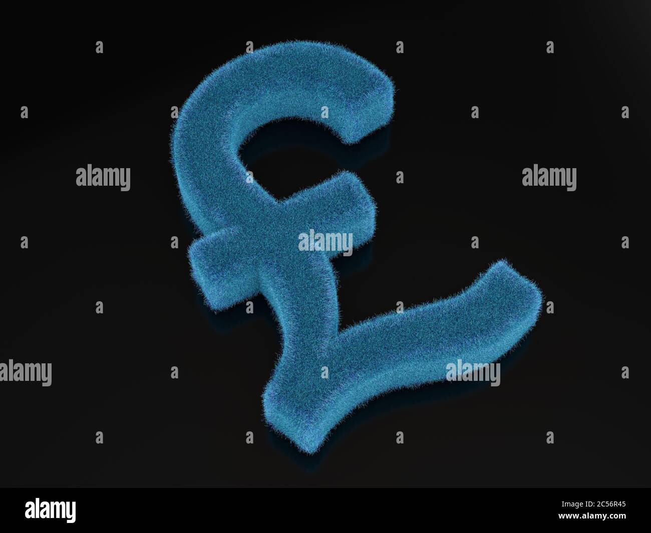 Fur pound symbol on a white background. 3d illustration Stock Photo - Alamy
