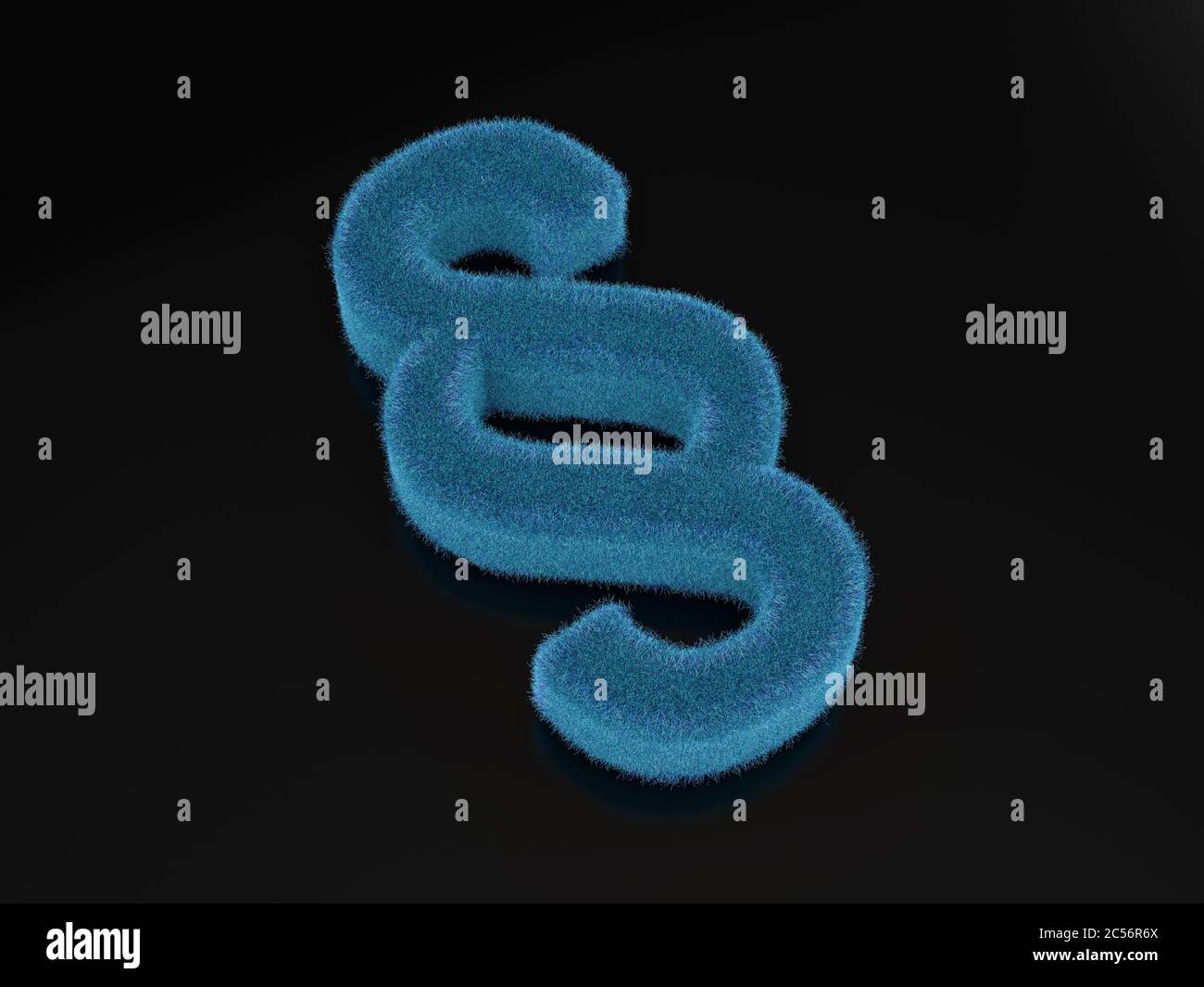 Fur section symbol on a white background. 3d illustration Stock Photo ...